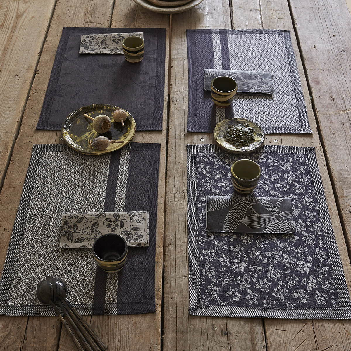 Sets de table Tissu Lavables Made in France | Le Jacquard Français