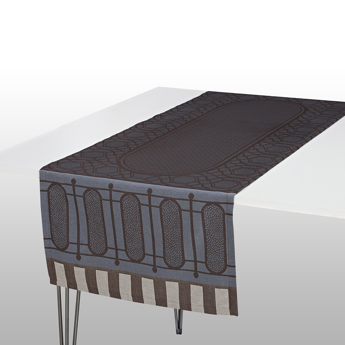 Chemins de Table Tissu Lin, Coton Enduit - Made in France | Le Jacquard ...